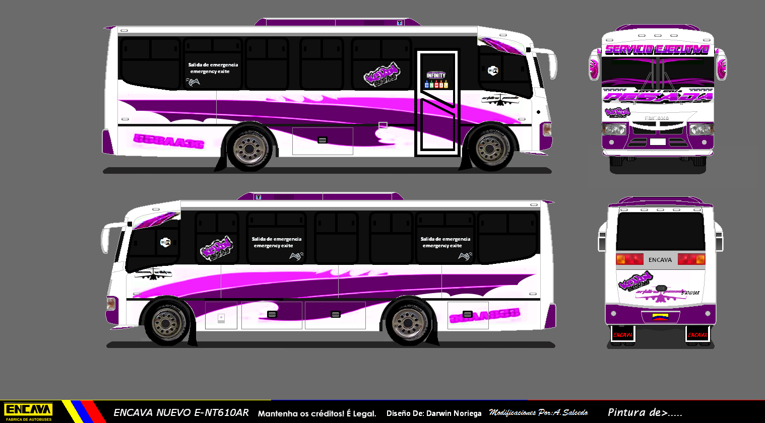 Diseños Encava y Otra Buses Venezuela: Encavas Pintadas