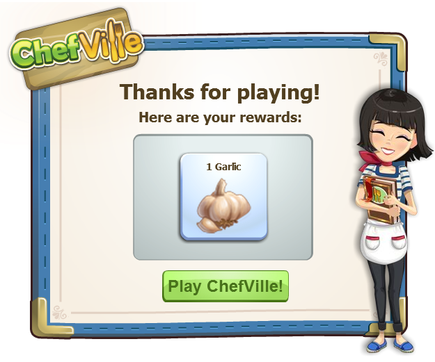 ChefVille: ChefVille Daily Bonus