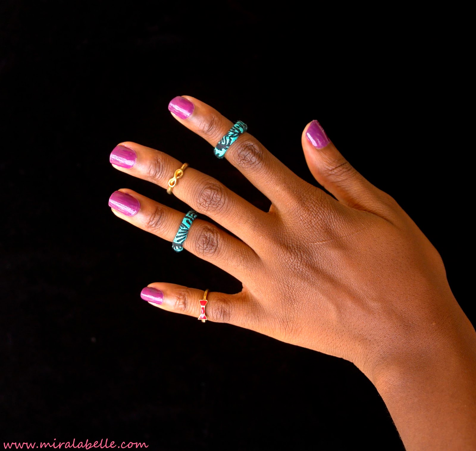 DIY: How to Make Ankara Midi/Knuckle Rings - Mira La Belle