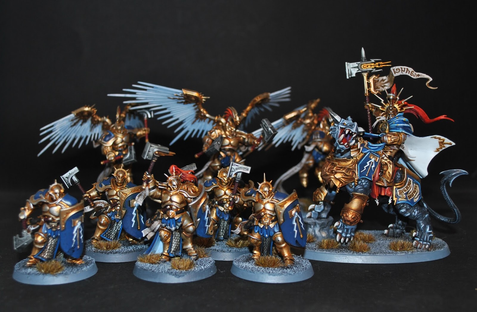 Silver and Blue Minis: Warhammer Age of Sigmar Stormcast Eternals Army