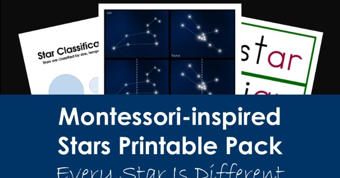 Every Star Is Different: Montessori-inspired Stars Printable Pack