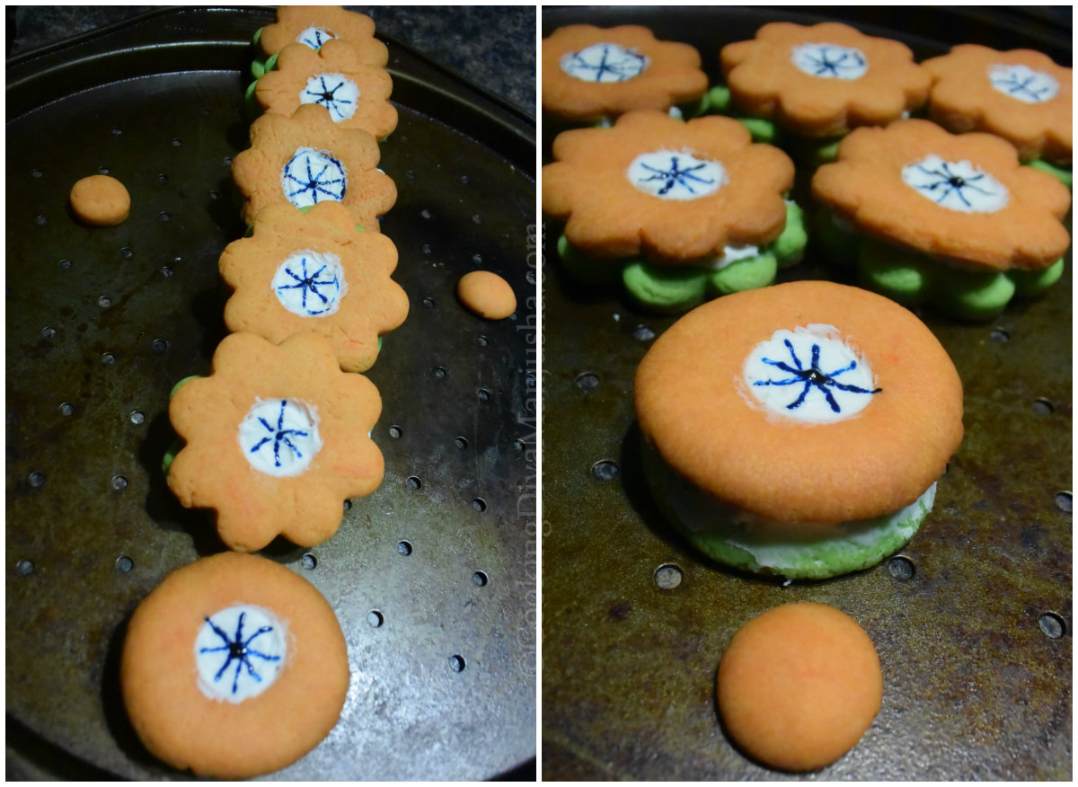 Mother India cookies|Tri color cookies|Sandwich cookies|Republic day ...