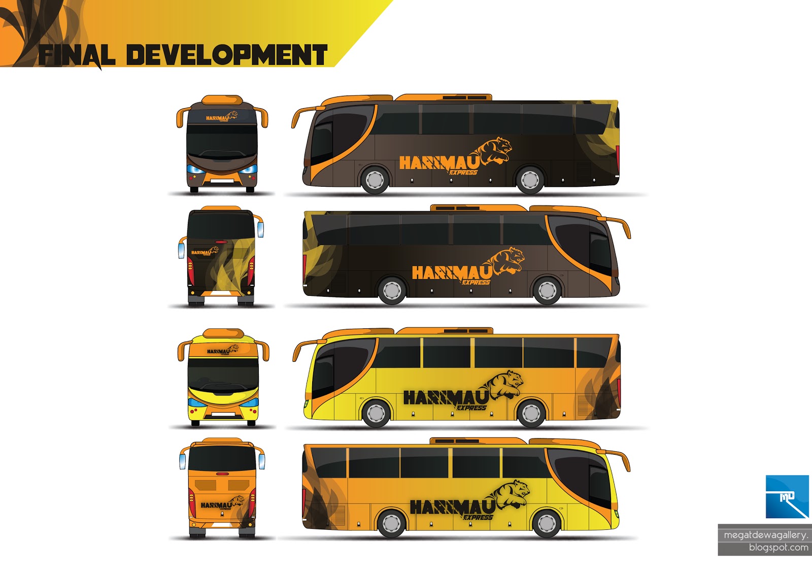 Megat Dewa: Bus Design (Typography)