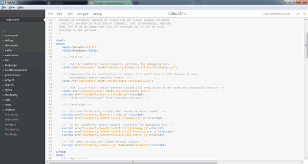 angwebampgonnakillsomebody: Checking out Brackets editor