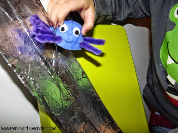 Incy Wincy Spider Craft - Messy Little Monster