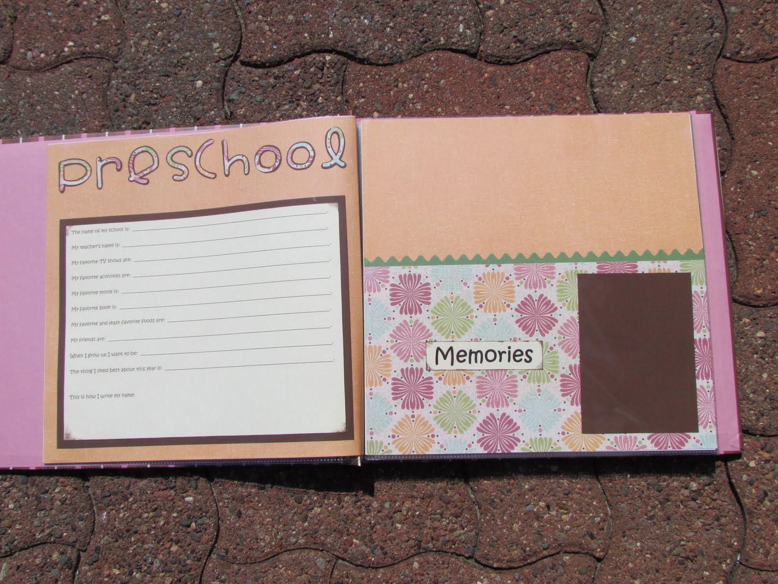 Timesaving Designs: PK-12th grade 12x12 School Memory Album