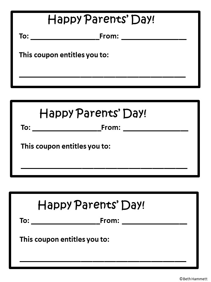 Educator Helper by Beth Hammett: Celebrating Parents' Day (July 23 ...