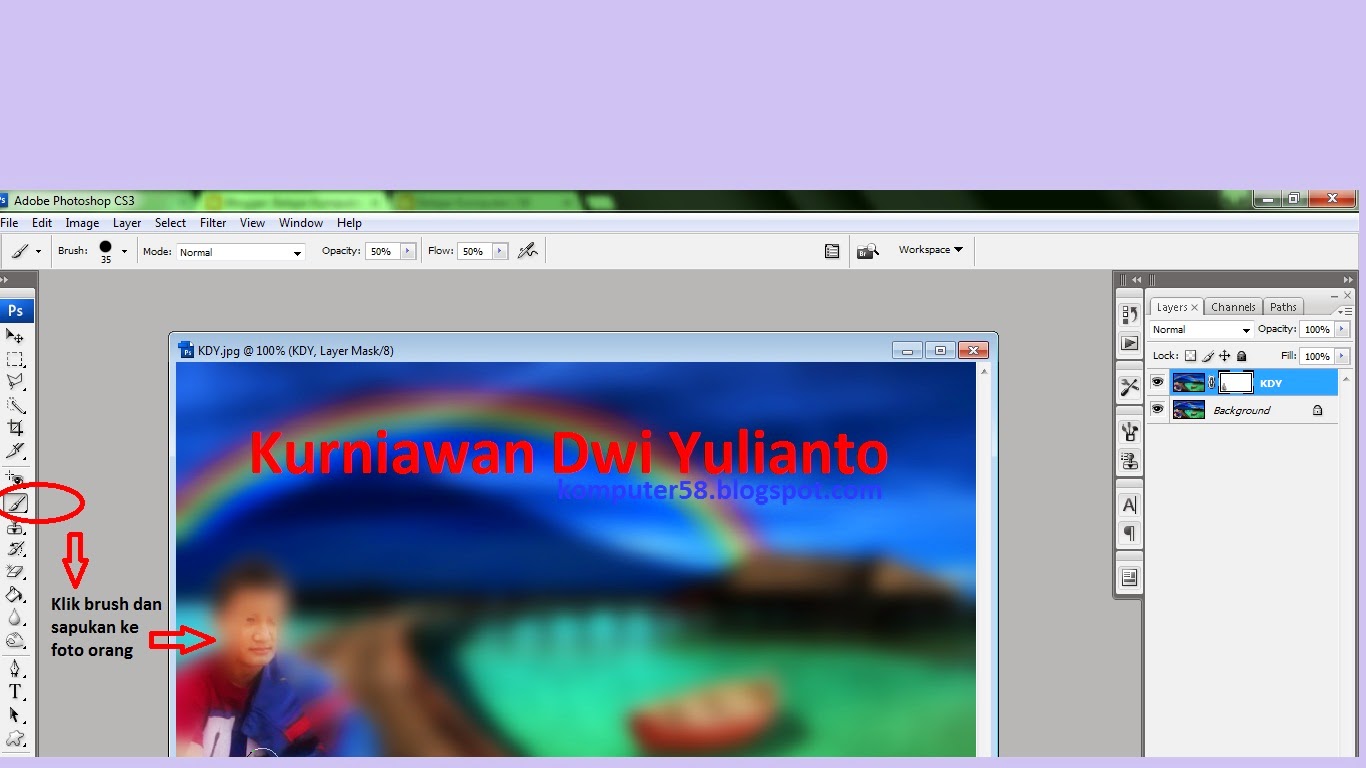 Tutorial Komputerku: Cara Membuat Background Foto Menjadi Blur di ...