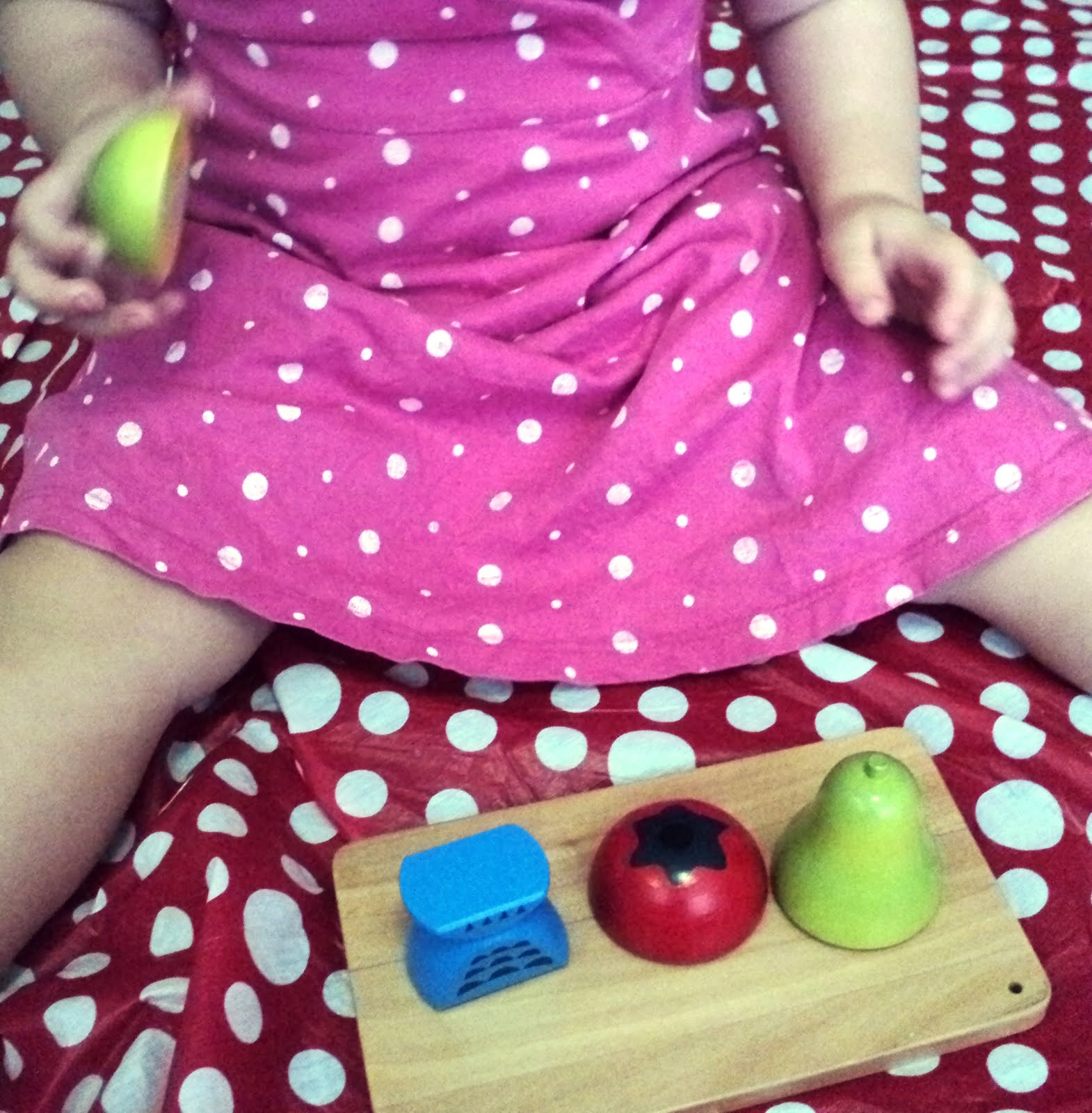 A Little Learning For Two: Velcro Fruit Matching