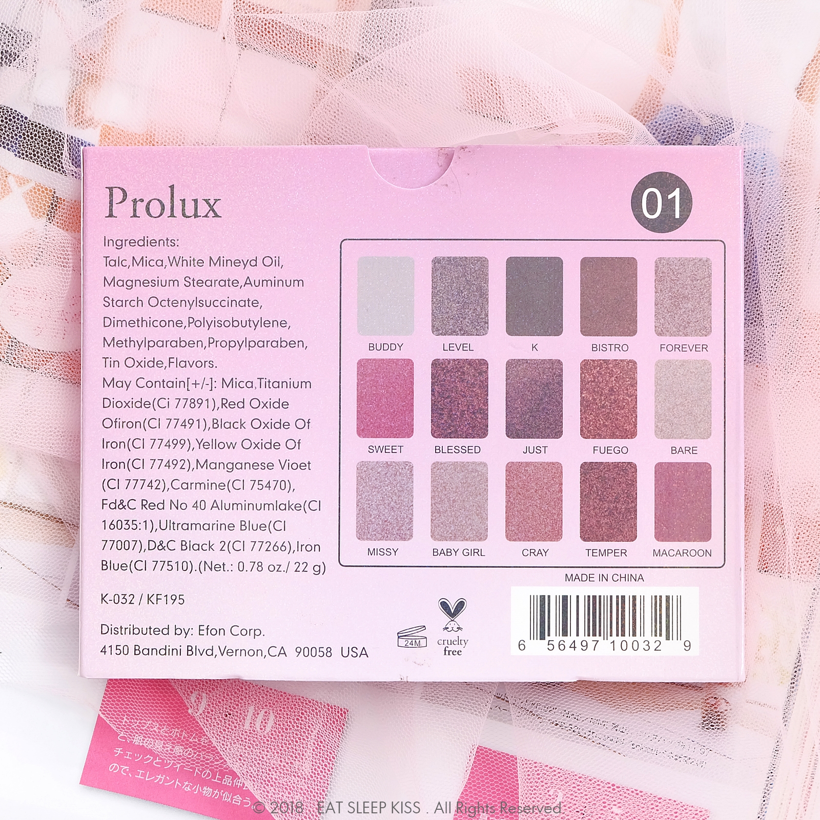 Review: Prolux Cosmetics Inspired Palette - eat . sleep . kiss