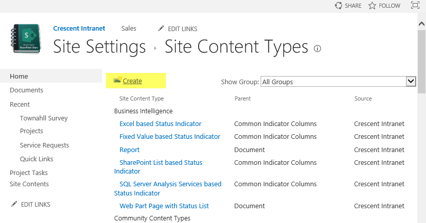 How To Create A Content Type In Sharepoint Using Powershell Sharepoint Diary