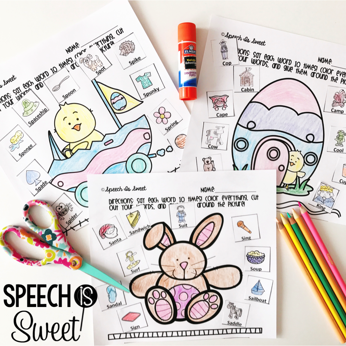 Easter Theme in Speech Therapy! - Speech is Sweet