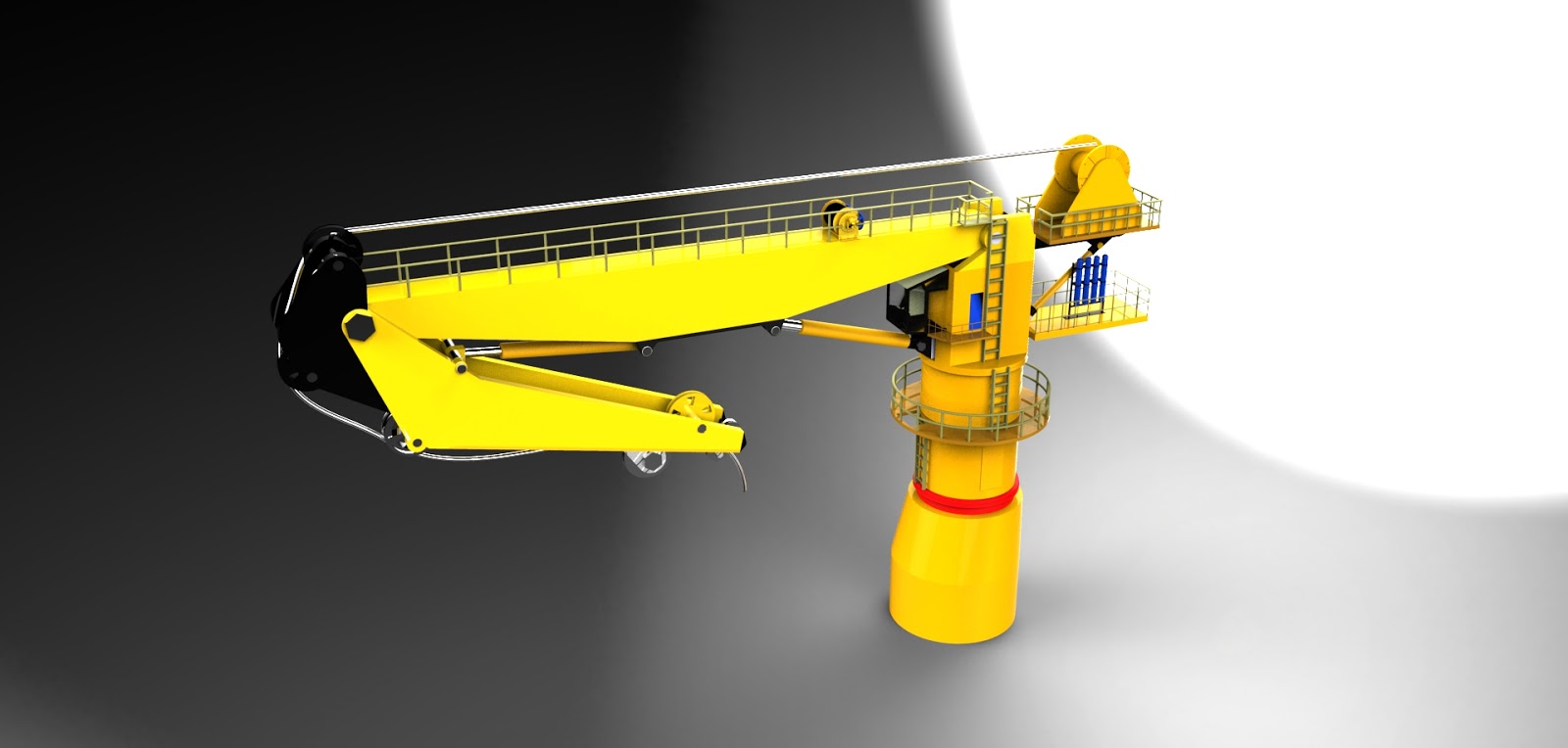 16000mm knuckle boom crane || idea mechanisms #100252