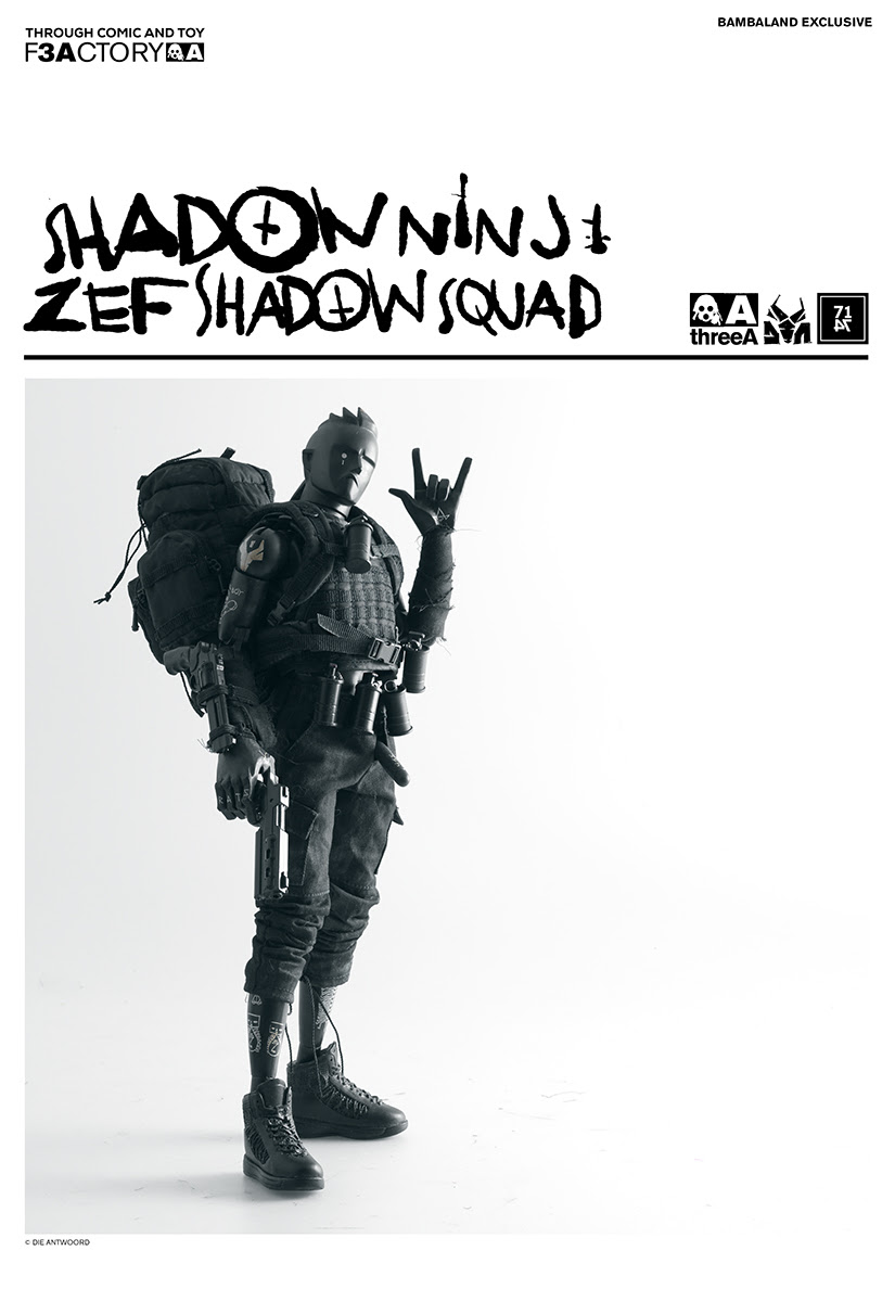 ZEF SHADOW SQUAD NINJI & LANDI by ThreeA Toys x Die Antwoord Launched ...