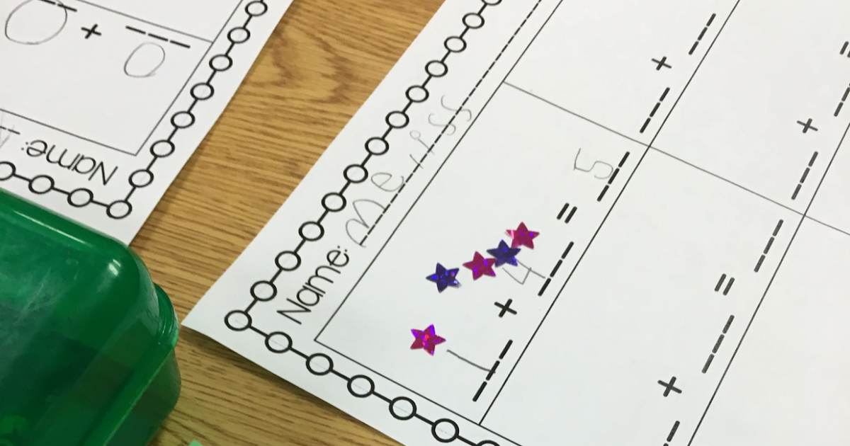 Crayons & Cuties In Kindergarten: Sticker Addition