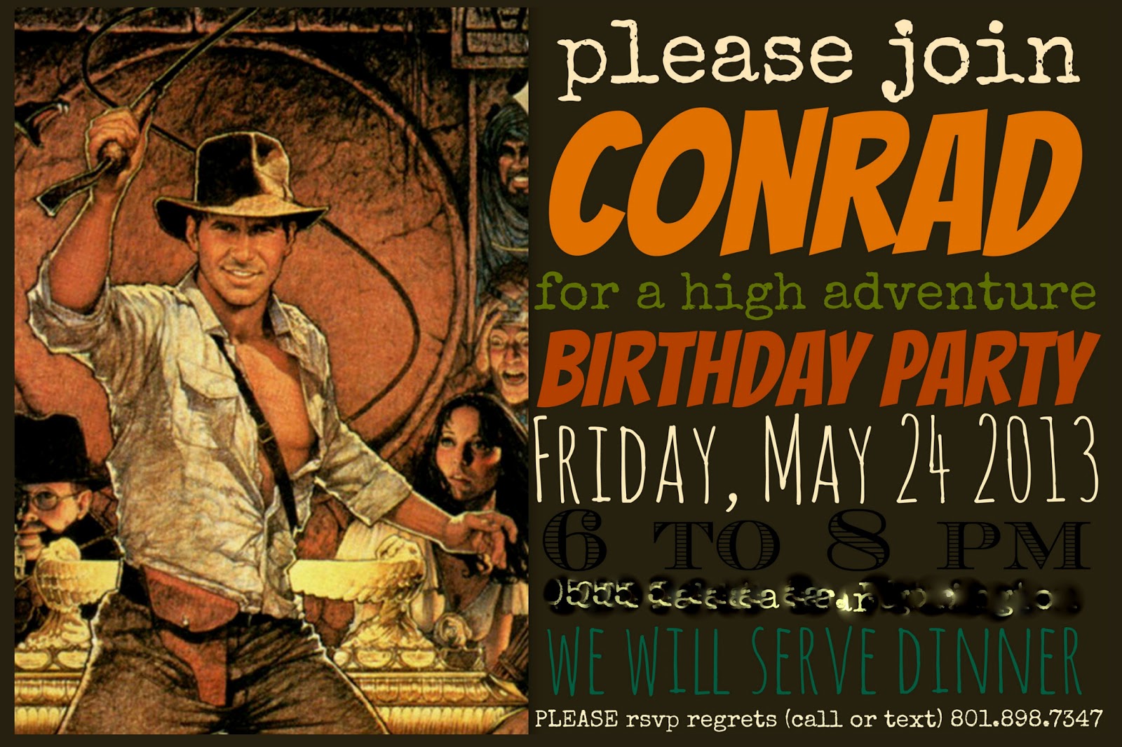 restlessrisa: Indiana Jones Birthday Party