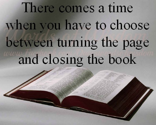 Daveswordsofwisdom.com: Closing The book