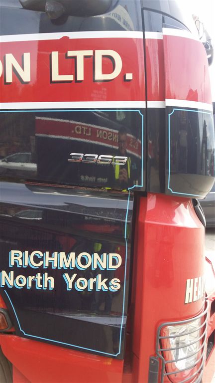 The Green I Signs Blog: Mercedes truck graphics for GCS Johnsons by ...