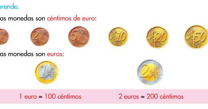 C.E.I.P. Sancho II. 1º y 2º: EUROS Y CÉNTIMOS