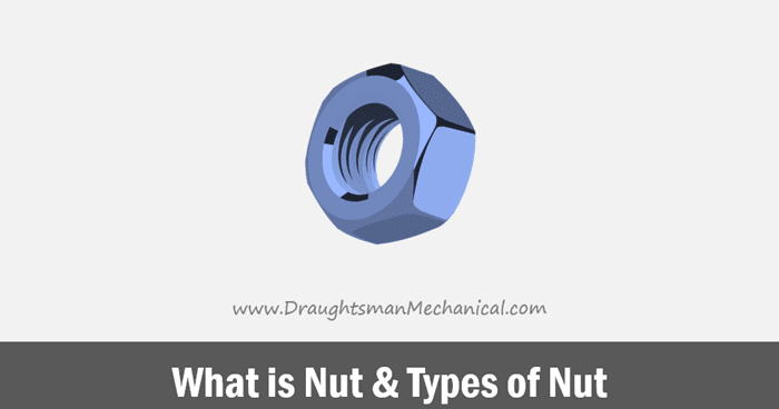 19. What is Nut & Types of Nut In Engineering Drawing. नट क्या है और ...