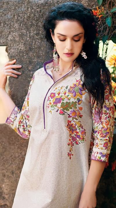 Pareesa Lawn 2014 | Pareesa Spring Collection 2014 at ChenOne by Sahar ...