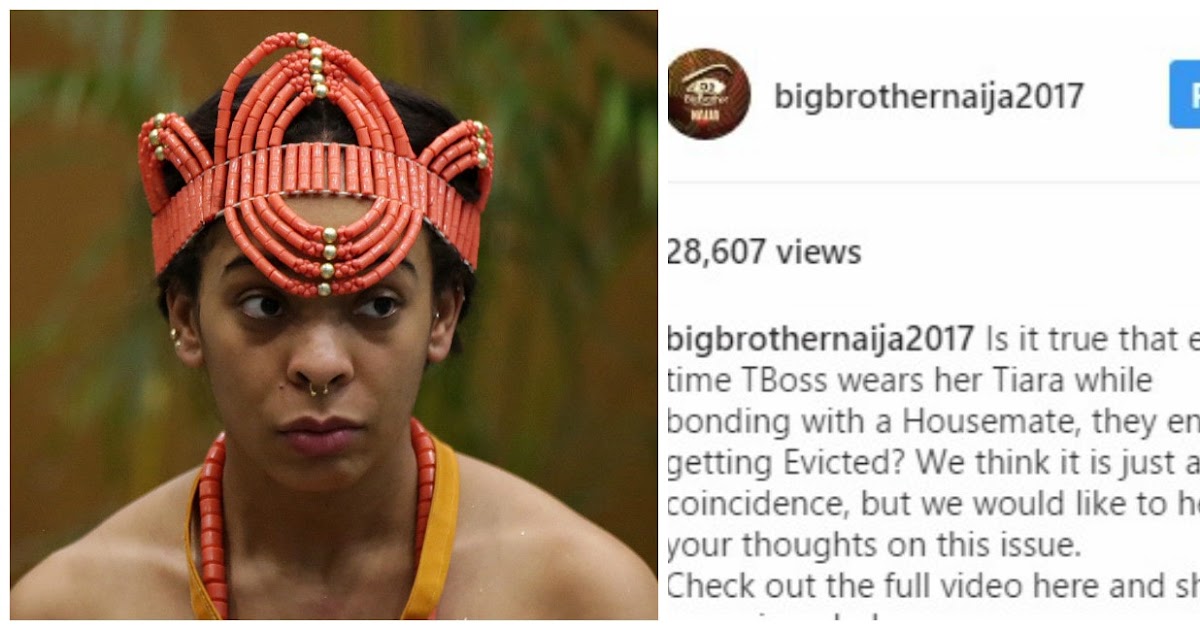 Welcome to Icechuks Blog : #BBNaija: How true? BBN thinks Tboss' Tiara ...