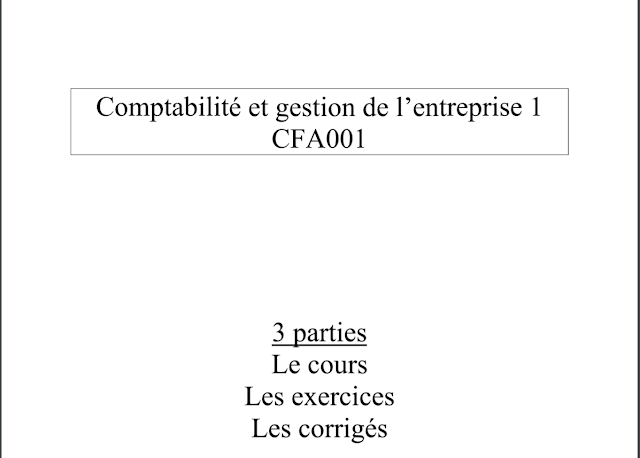 Comptabilité générale : Cours + Exercices + Corrigés PDF - La Faculté
