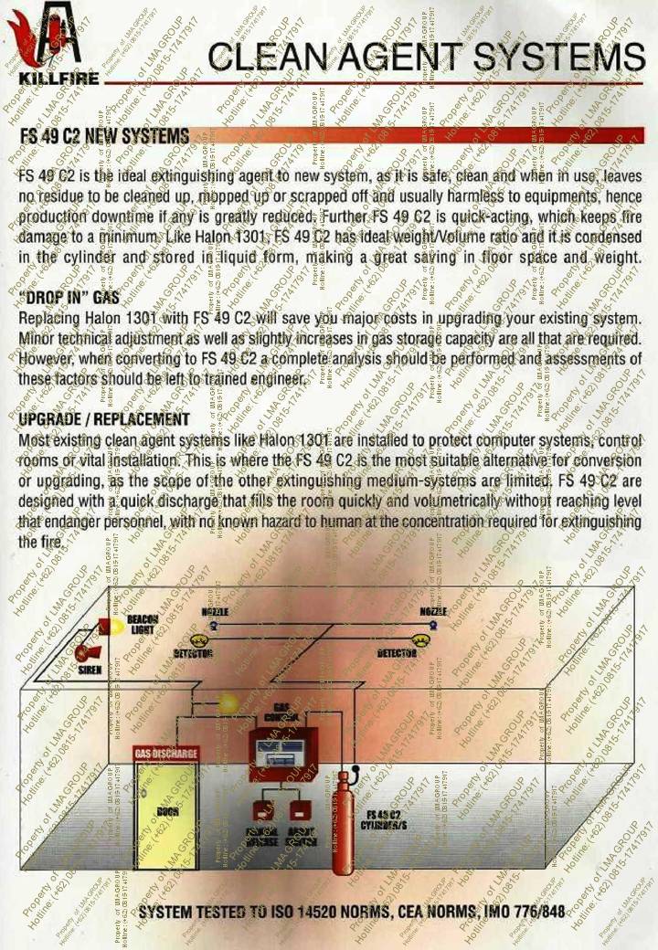 Profesional Fire Equipments & Fire Products: KILLFIRE "Clean Agent ...