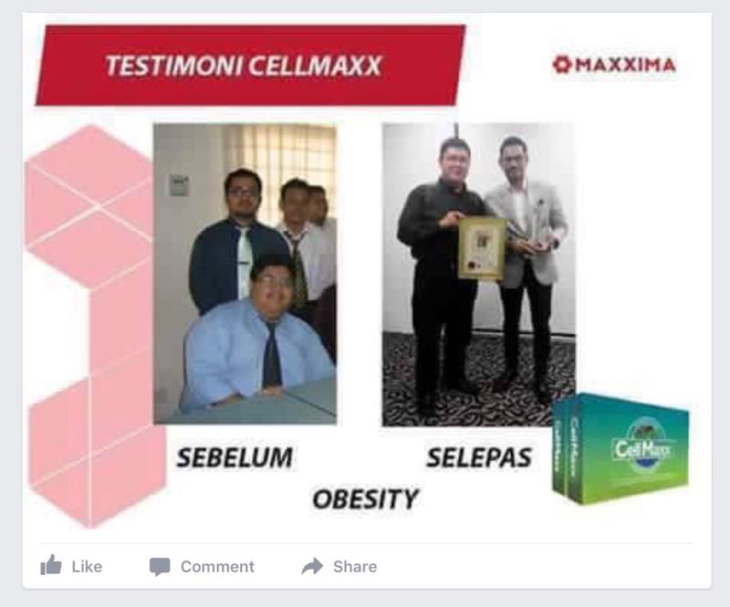 Maxxima Nutrition: Pengakuan Pengguna Cellmaxx Untuk Menguruskan Badan