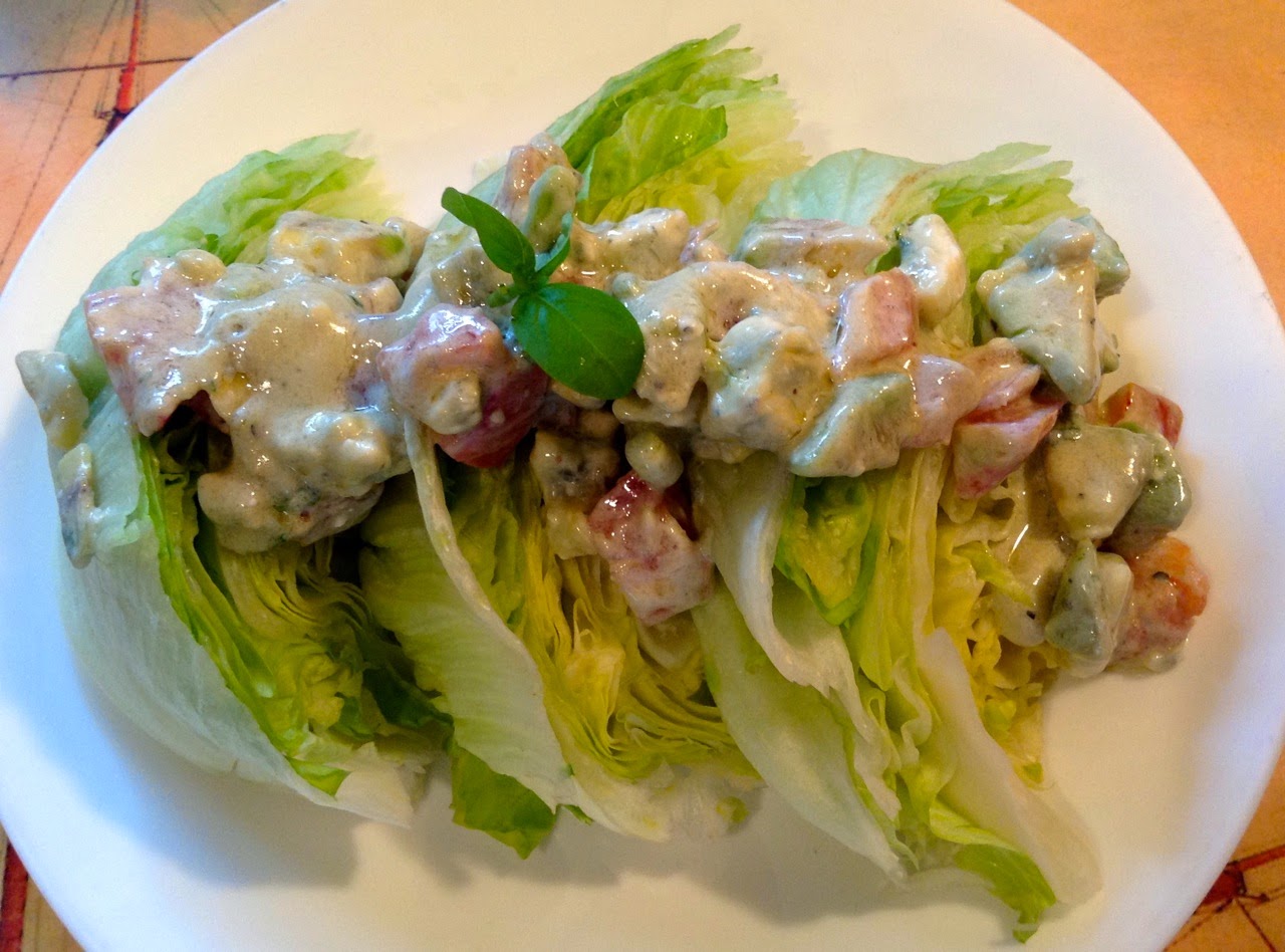 Pure Foods Project: Blue Cheese Salsa on Lettuce Wedges