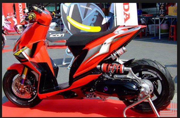 15 Gambar Modifikasi Honda Beat Warna Merah Terpopuler 2017 - Gambar Motor