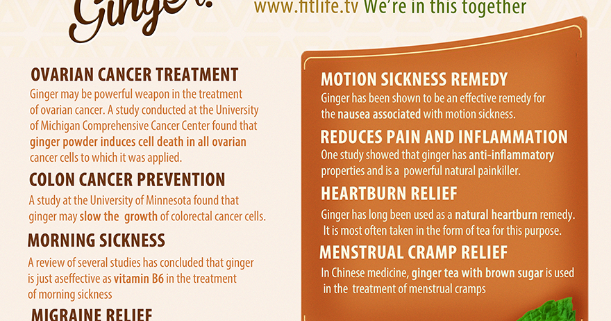 Infographic Facts & Figures: 10 Ginger Benefits for Your Health