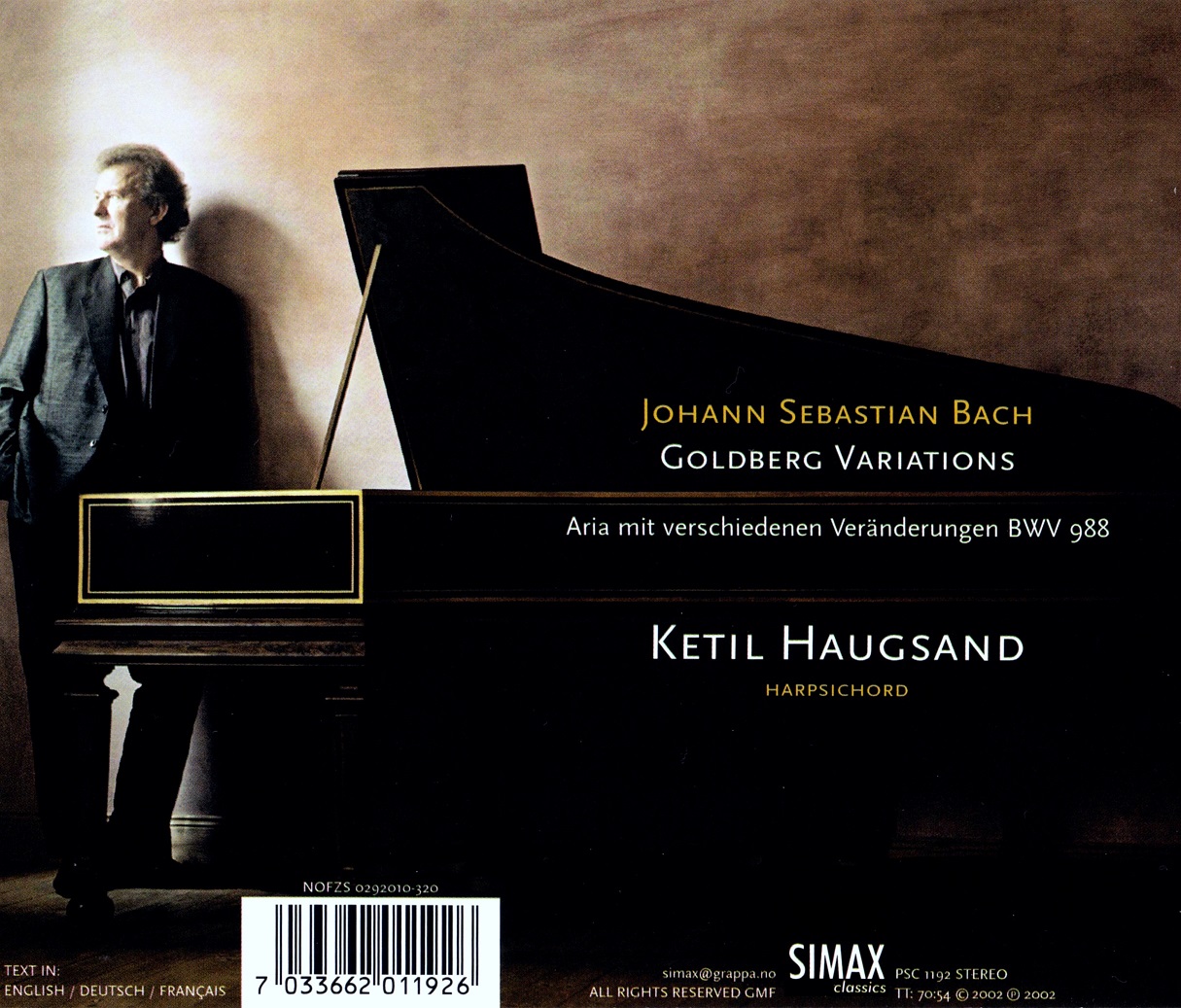 Música clásica: Bach - Haugsand - Variaciones Goldberg