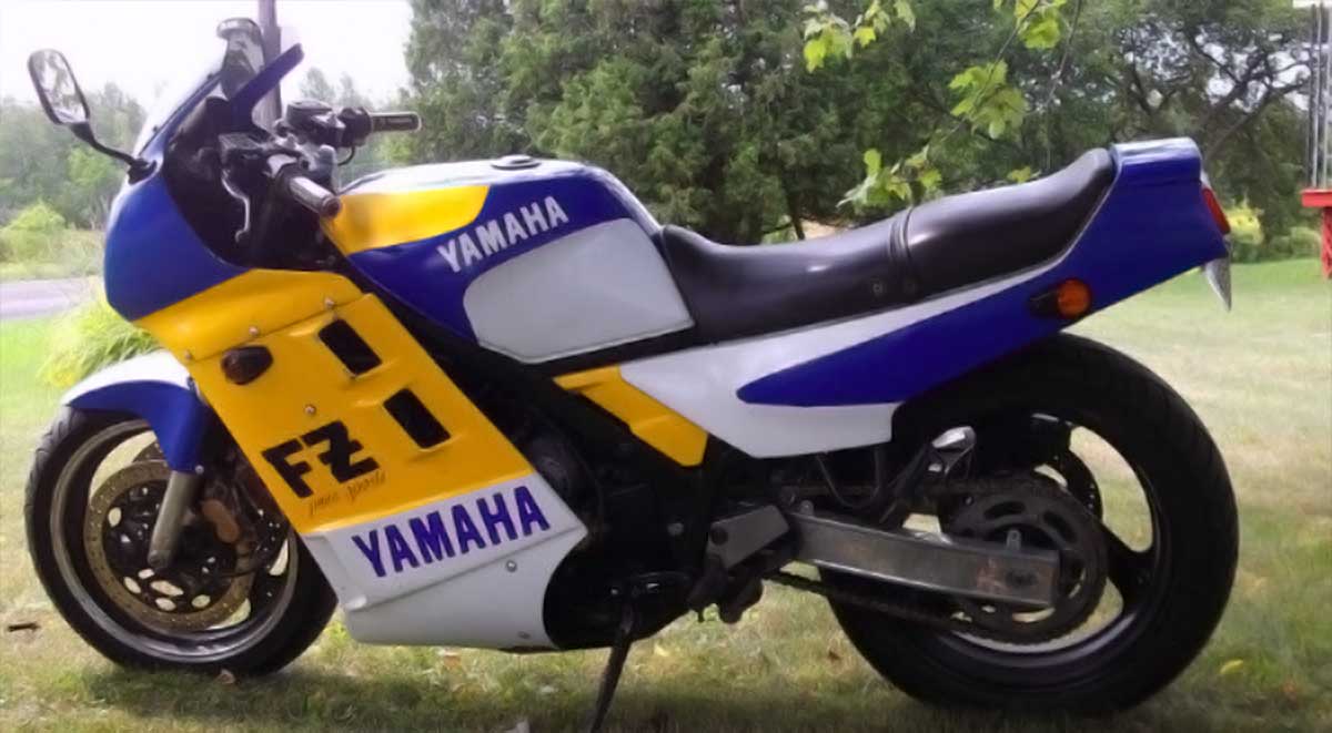 Yamaha FZ750, the first bike with DOHC 5-Valve in the world - Yamaha ...