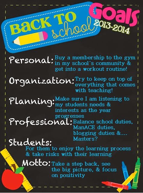 Miss L's Whole Brain Teaching: Back To School Goals