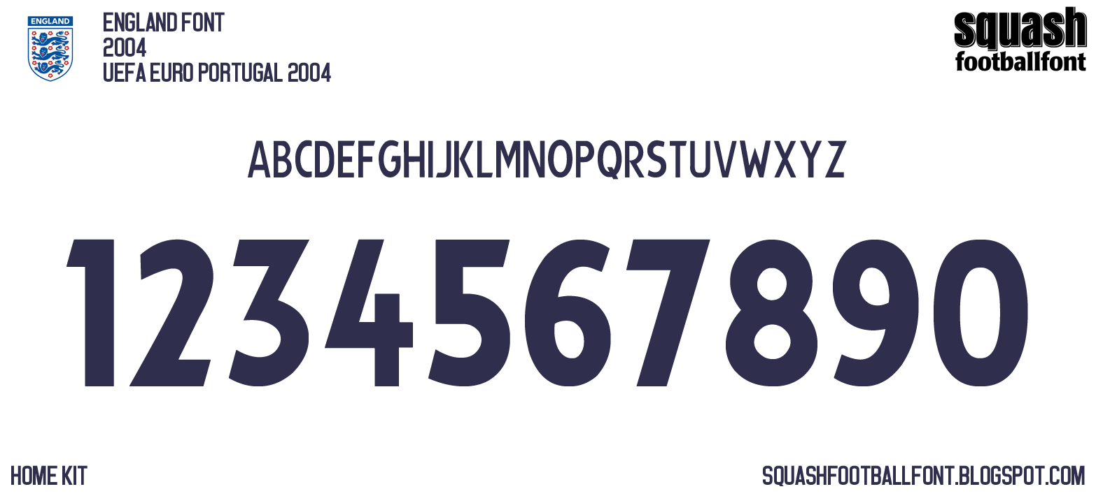 SFF: England Euro 2004 Font