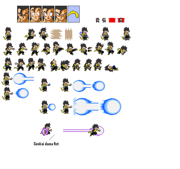 Fan Chars Dragon Ball Z: Sprites