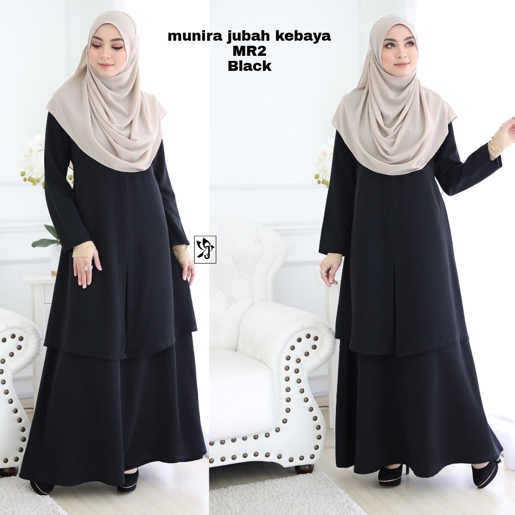 KOLEKSI PAKAIAN MUSLIMAH: MUNIRA JUBAH KEBAYA (NJC)