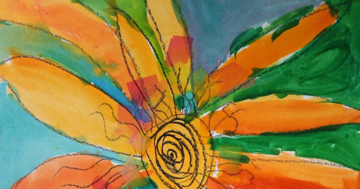 Art Room Blog: 2nd Grade Georgia O'keeffe Flowers...