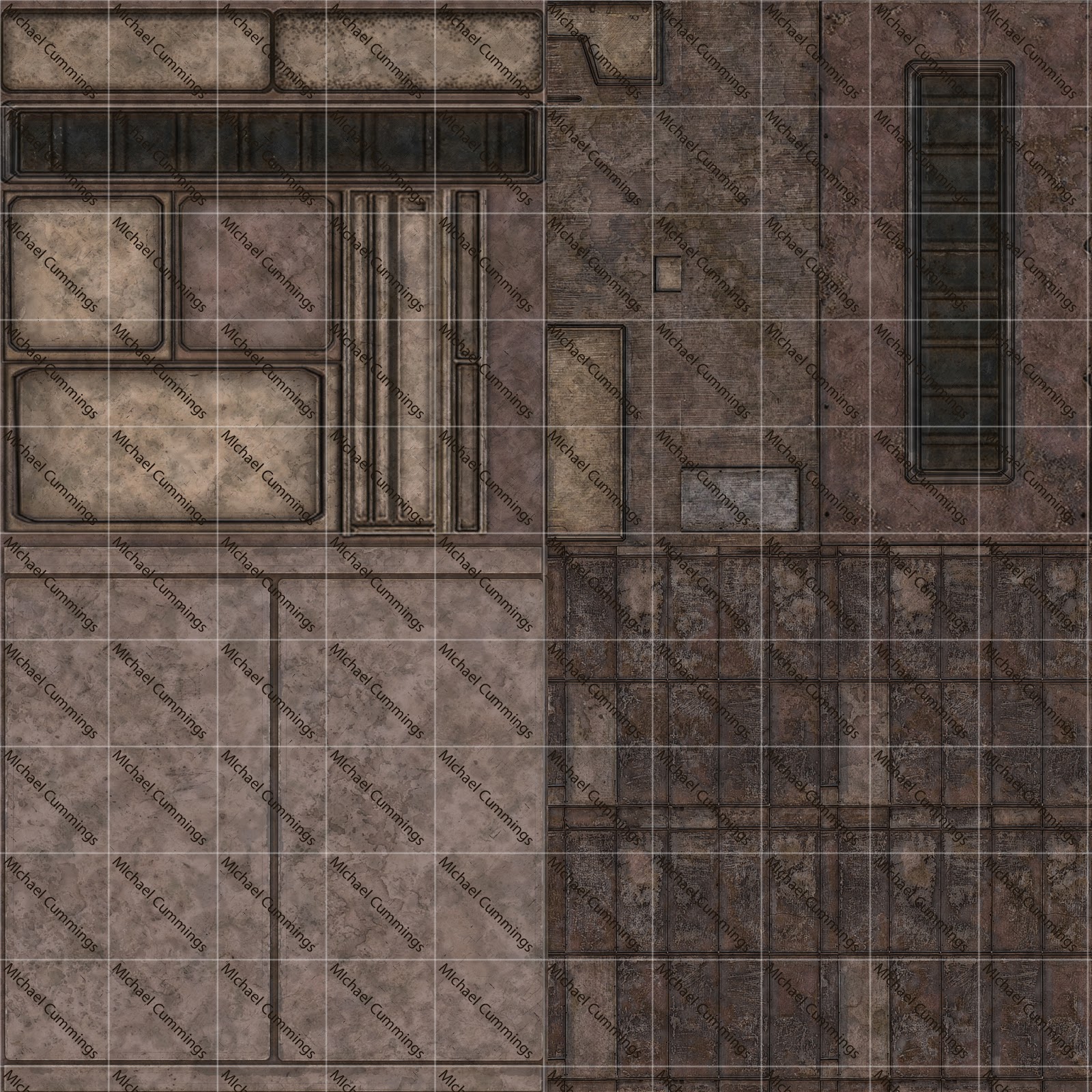 Modular Texture Sheet (Cavity Maps, AO Maps, Specular Maps, Detailed ...