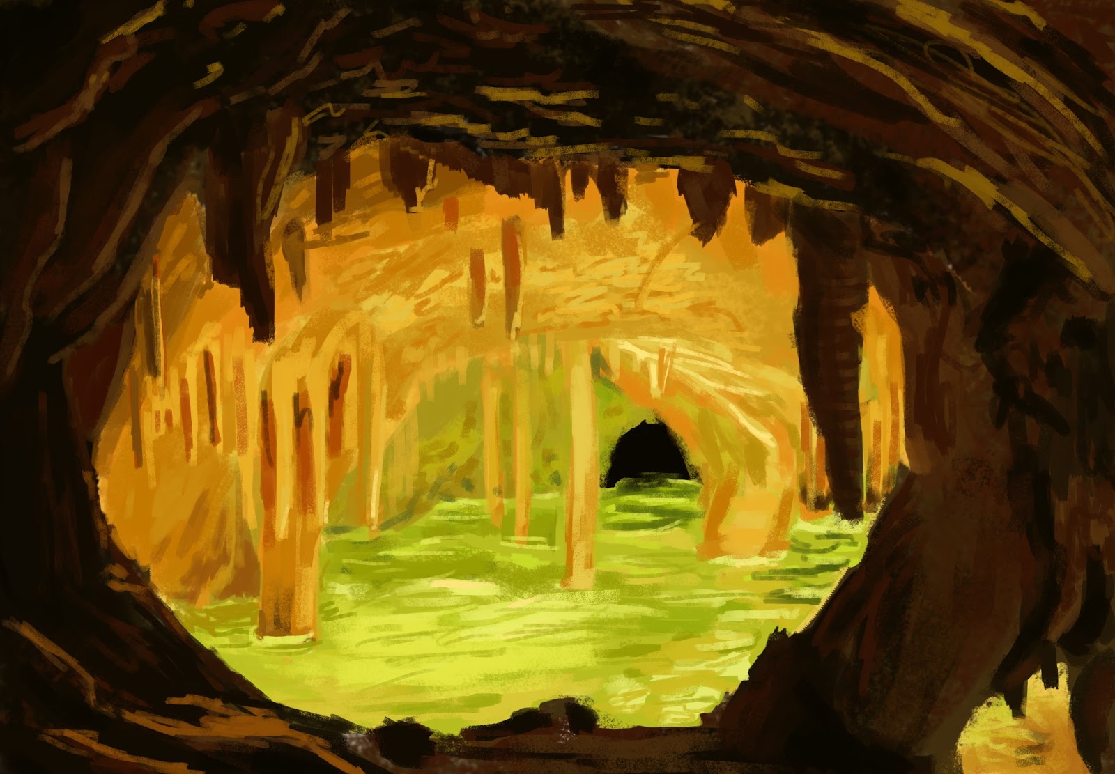Nick's Art Study: Quick Photo Reference Study- Cave