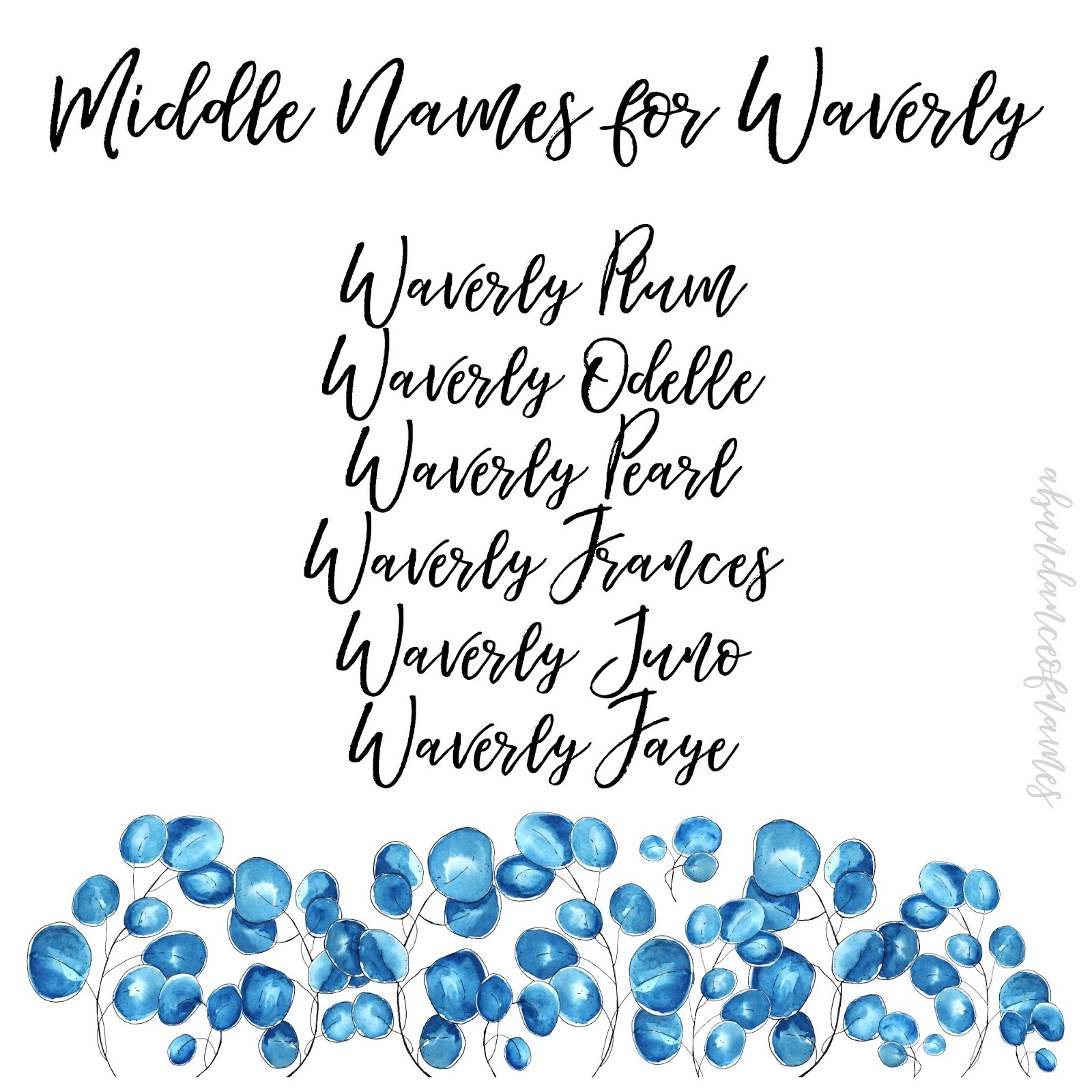 Ren's Baby Name Blog: Waverly