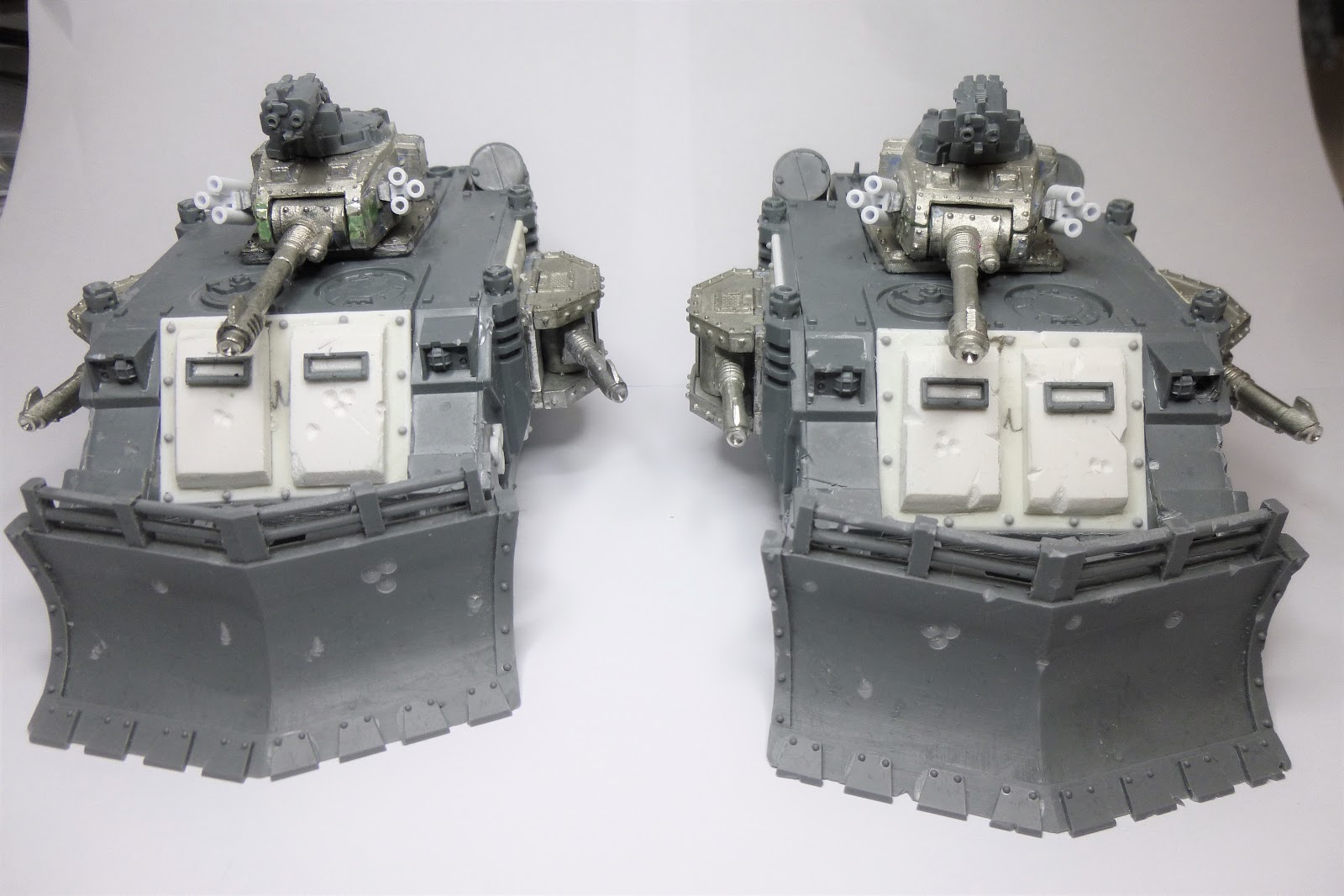 Death Guard - Part VI - WIP Hellforged Leviathan Dreadnought & Predators.