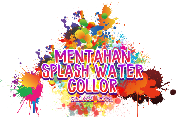 Mentahan splash water collor