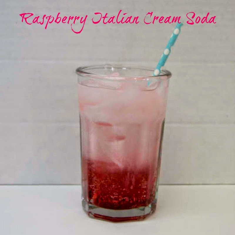 Adorned From Above: Raspberry Italian Cream Soda for Friday's Happy Hour
