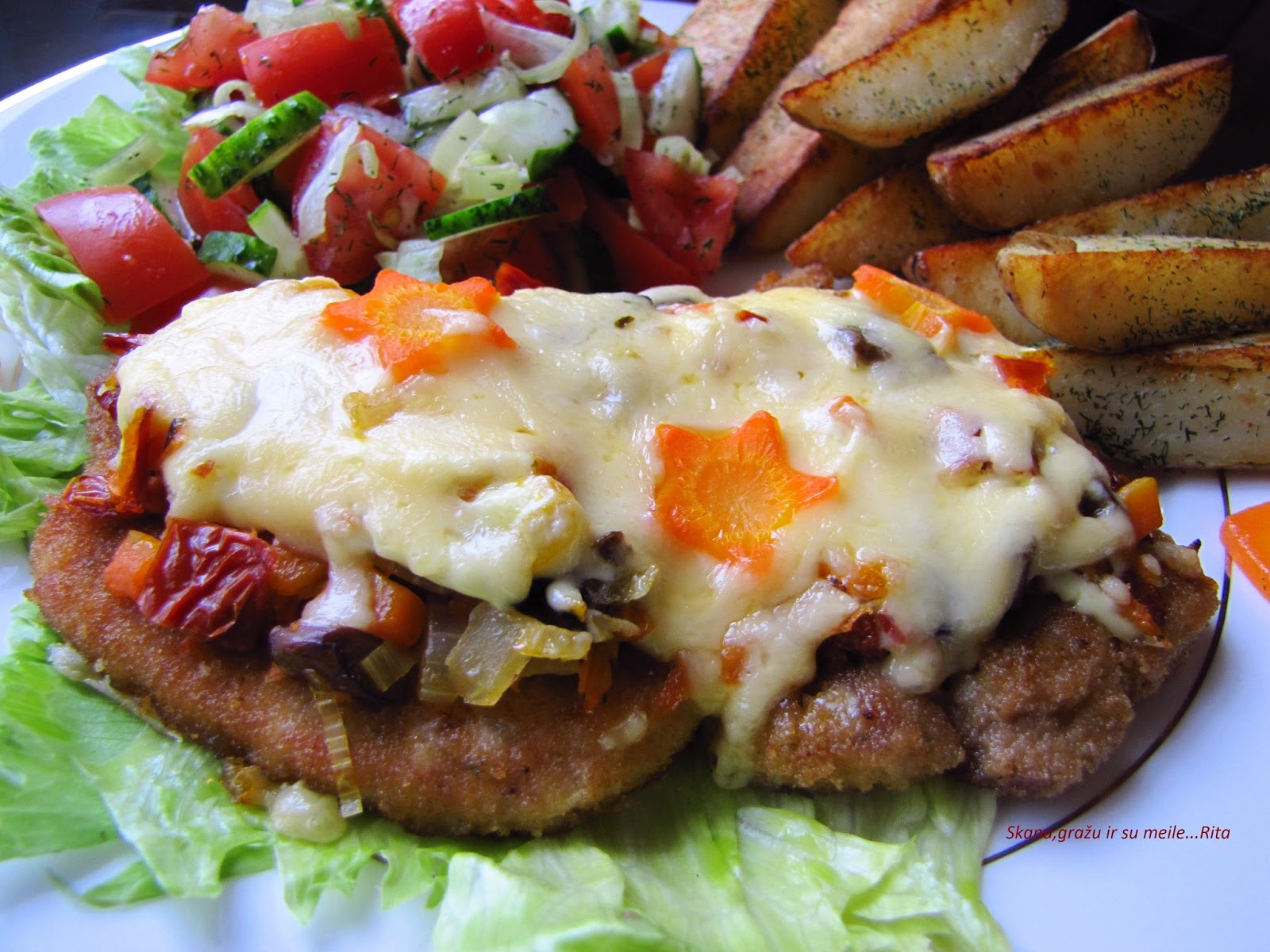 Ritos receptai : Kepsnys su miško grybais