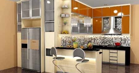Kitchen Set Canggih dengan Balutan Dekorasi Keramik Mozaik | Panel ...
