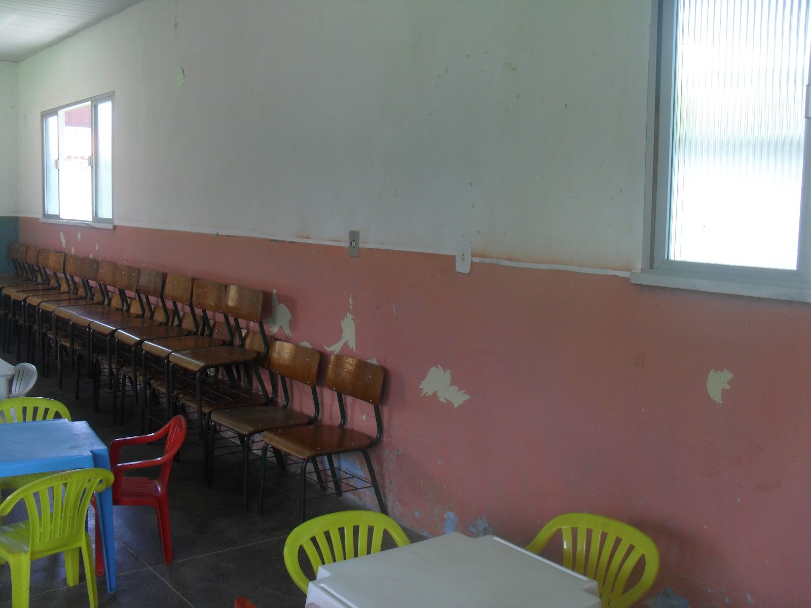 CRECHE DOM EDUARDO: REFEITÓRIO DA CRECHE - ANTES E DEPOIS