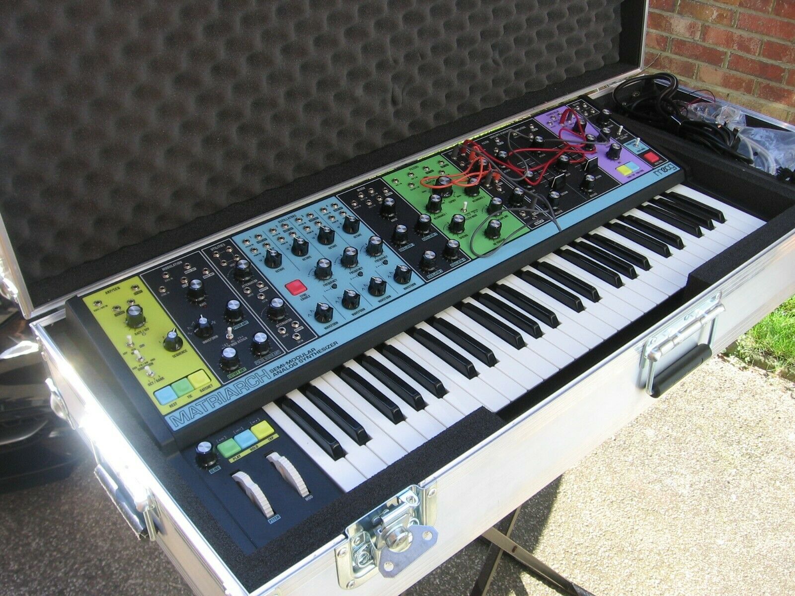 MATRIXSYNTH: Moog Matriarch Synth in Castle Cases Full Flight Case