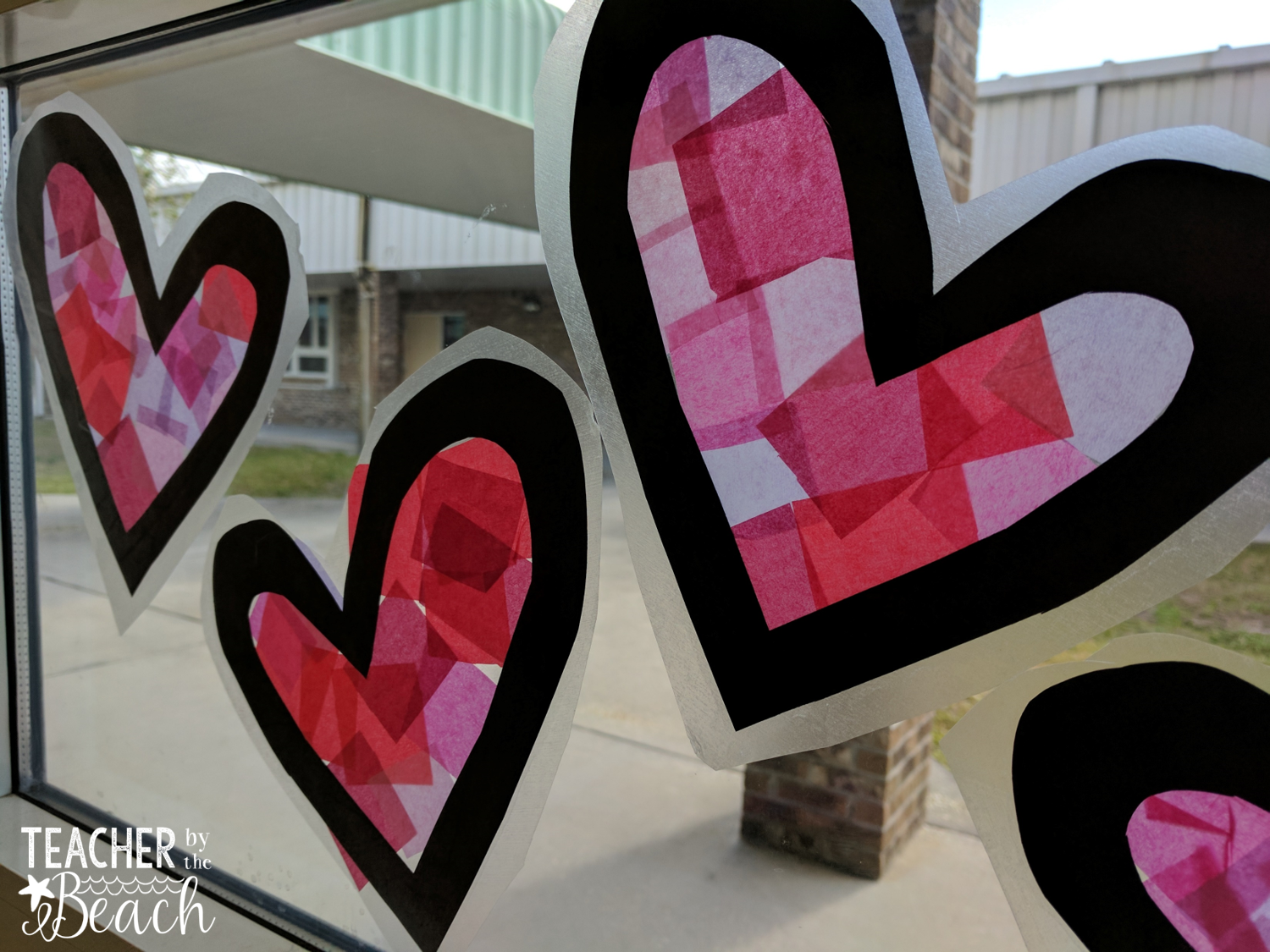 Monthly Window Clings - Teacher by the Beach